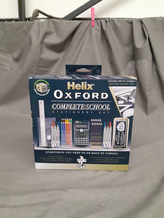 Lot 8041: HELIX OXFORD COMPLETE SCHOOL STATIONERY SET BLUE MATHEMATICAL ...
