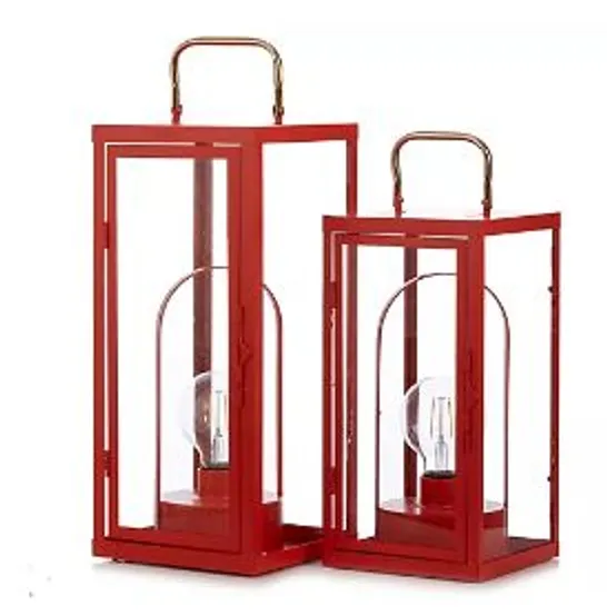 Lot 2312: BUNDLEBERRY BY AMANDA HOLDEN SET OF 2 SQUARE LANTERNS WITH ...