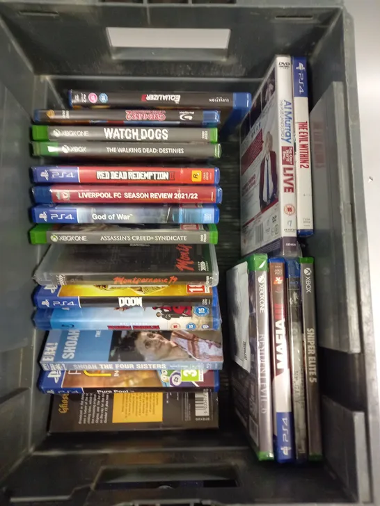 Lot 8098: APPROXIMATELY 20 ASSORTED DVDS/VIDEO GAMES TO INCLUDE WATCH ...
