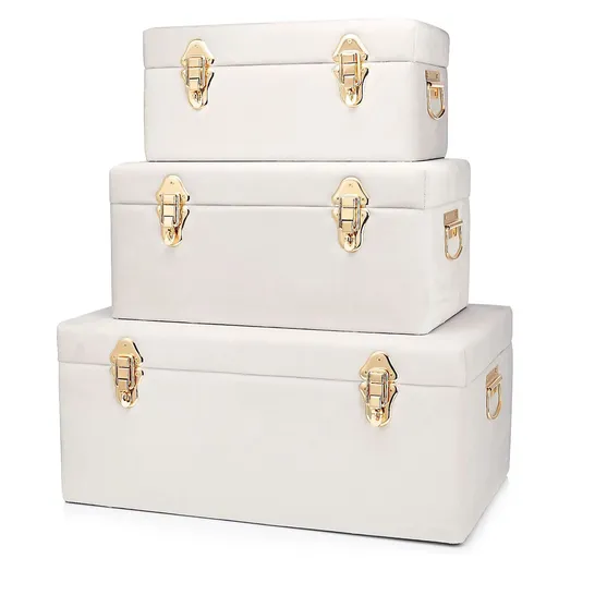 Lot 4013: BUNDLEBERRY BY AMANDA HOLDEN SET OF 3 VELVET TOUCH TRUNKS ...