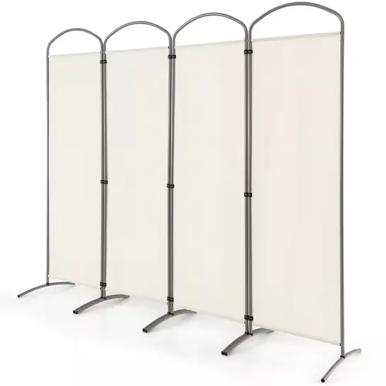 Lot 1449: BOXED COSTWAY 6.2FT FOLDING 4-PANEL ROOM DIVIDER HOME OFFICE ...