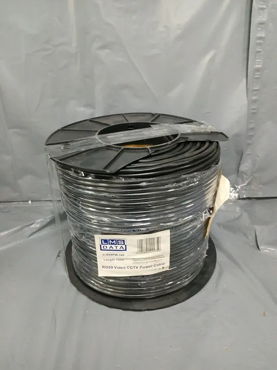 Lot 5550: LMS DATA 100M RG59 VIDEO CCTV POWER CABLE - COLLECTION ONLY ...