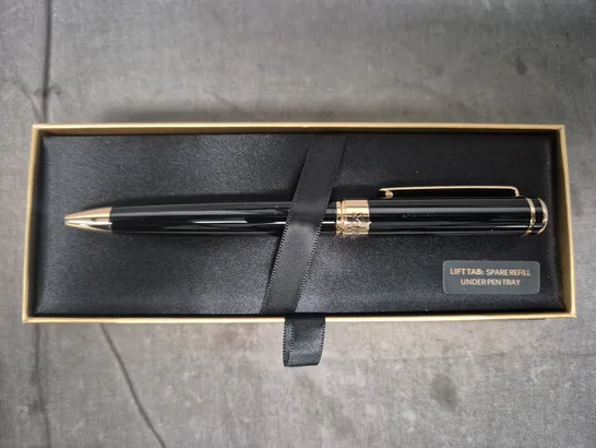 Lot 3411: SCRIVEINER LONDON PEN WITH BLACK/GOLD PRESENTATION BOX ...