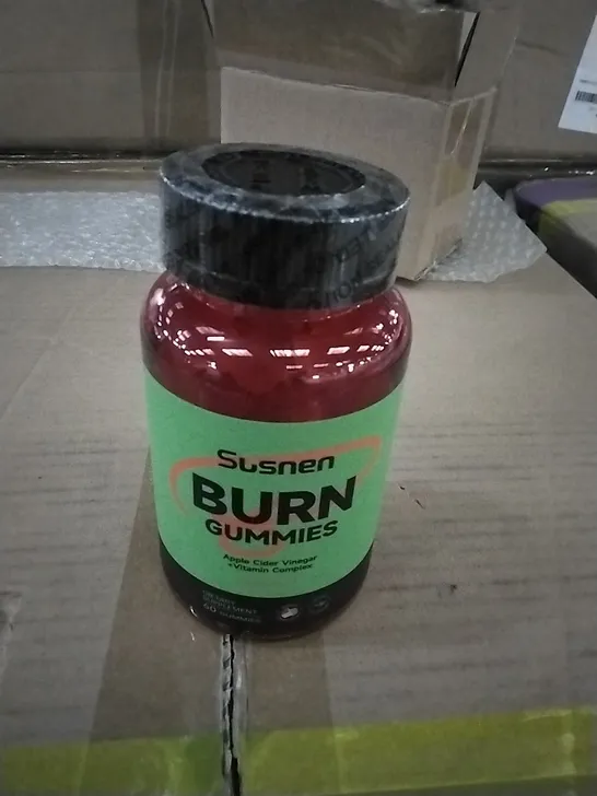 Lot 2014: BOXED AND BAGGED SUSNEN BURN GUMMIES APPLE CIDER VINEGAR ...