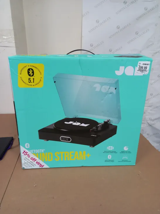 Lot 10602: BOXED JAM SOUND STREAM+ BLUETOOTH TURNTABLE - 4819814 ...