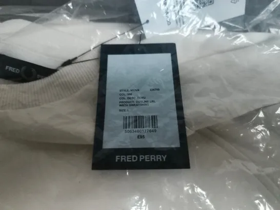 Lot 618: FRED PERRY SWEATSHIRT - SIZE L - 5533201 | Simon Charles ...