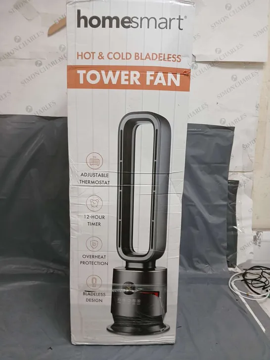 Lot 2577: HOMESMART HOT AND COLD BLADELESS TOWER FAN - 4970009 | Simon ...
