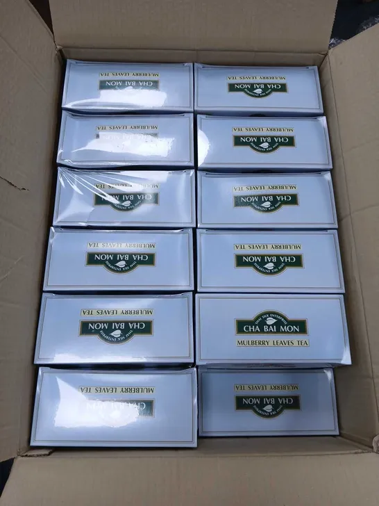 Lot 1286: BOX OF APPROXIMATELY 60 SEALED BOXED OF CHAI BAI MON MULBERRY ...