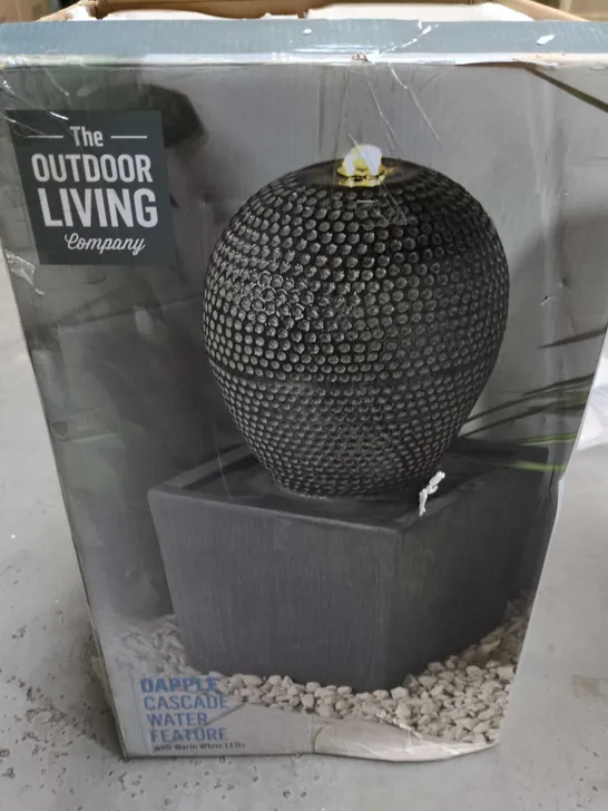 Lot 1610: DAPPLE CASCADE WATER FEATURE WITH WARM WHITE LEDS – THE ...
