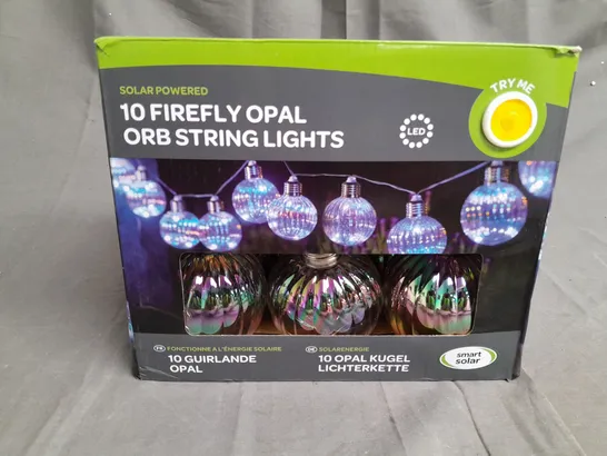 Lot 7001: FIREFLY OPAL ORB SOLAR STRING LIGHTS RRP £24.99 - 4725797 ...