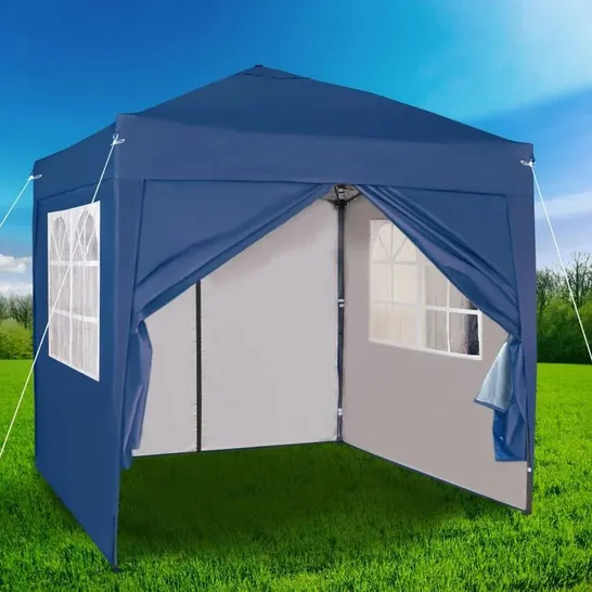 Lot 2525: BOXEC JARROW ALUMINIUM 2m X 2m POP UP GAZEBO - BLUE (1 BOX ...