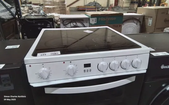Lot 344: SWAN SX16720W 60CM WIDE TWIN CAVITY ELECTRIC COOKER WITH ...