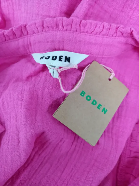 Lot 298: BODEN DAISY DOUBLE CLOTH SHORT DRESS IN PINK - UK 10R ...