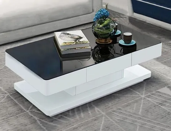Lot 503: BOXED HIGH GLOSS COFFEE TABLE - WHITE (2 BOXES) - 5060082 ...