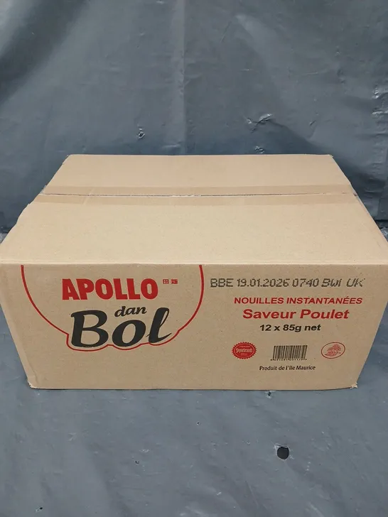Lot 1412: 12 X SEALED APOLLO NOODLE BOWLS - CHICKEN FLAVOUR - 5065046 ...