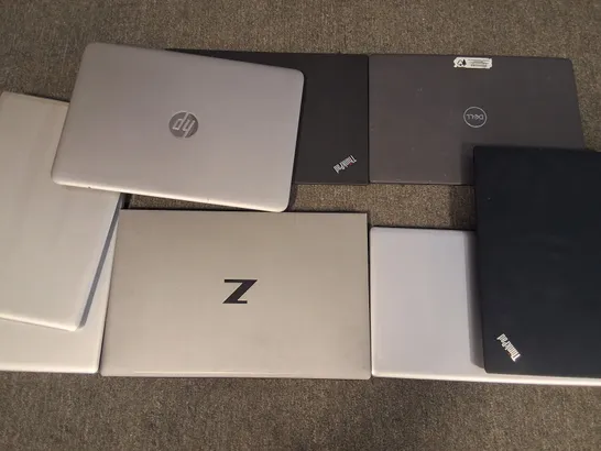 Lot 34: LOT OF 8 ASSORTED UNBOXED LAPTOPS TO INCLUDE DELL INTEL I9 AND ...
