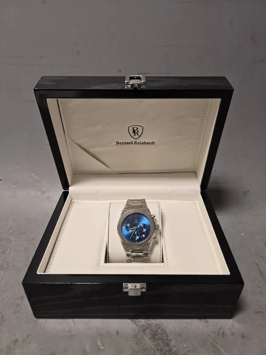 Lot 9819: BERNARD REINHARDT WATCH – TEXTURED DIAL – 316 STAINLESS STEEL ...