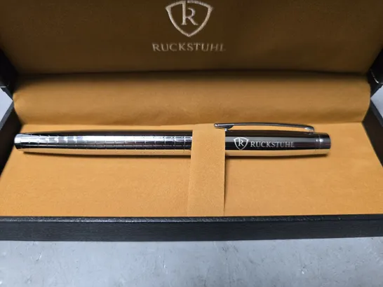 Lot 2013: RUCKSTUHL STAINLESS STEEL LUXURY PEN IN GIFT BOX – HAND ...