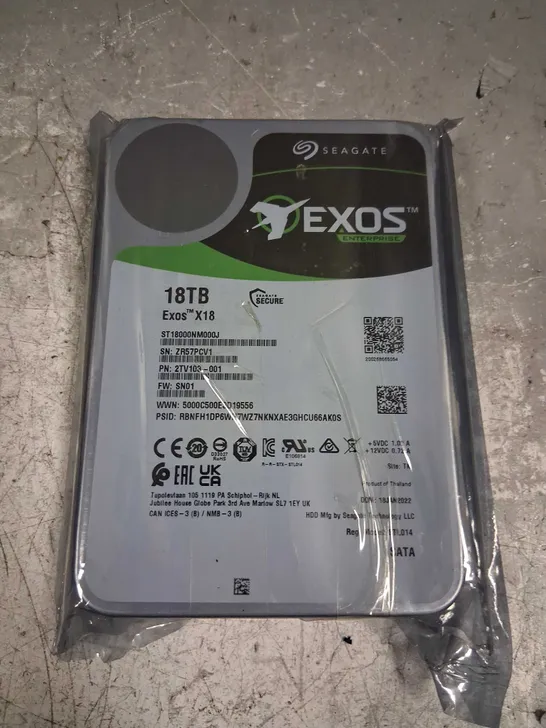 Lot 7685: SEAGATE EXOS ENTERPRISE 18TB EXOS X18 - 5155833 | Simon ...