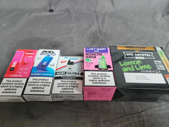 Lot 1247: APPROXIMATELY 15 ASSORTED E-CIGARETTE AND VAPE PRODUCTS TO ...