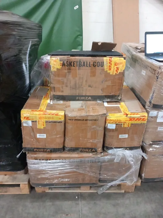 Lot 1: PALLET OF BOXED FORZA BASKETBALL COURT MODULAR FLOOR TILES ...