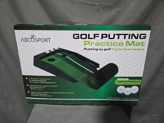 Lot 3001: BOXED ABCOSPORT GOLF PUTTING PRACTICE MAT - 5015831 | Simon ...