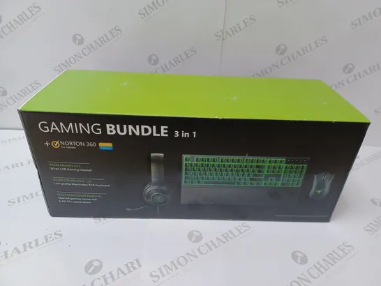 Lot 1949: BOXED BRAND NEW RAZOR 3 IN 1 GAMING BUNDLE TO INCLUDE RAZER ...