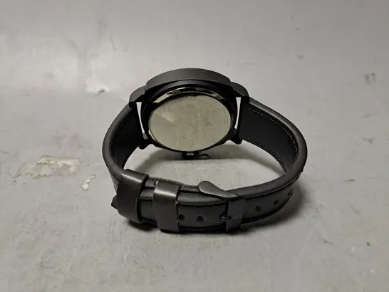 Lot 7304: FRANK SCHMIDT WATCH – LARGE BLACK CASE – WHITE PILOT DIAL ...