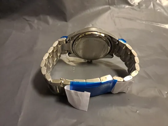 Lot 7089: HELMA DH SIVER FACED WATCH WITH LIGHT BLUE DIAL - 5068600 ...