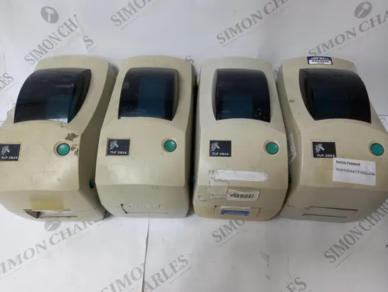 Lot 657: BOX OF 4 ZEBRA DESKTOP THERMAL PRINTERS TLP 2824 - 4479750 ...