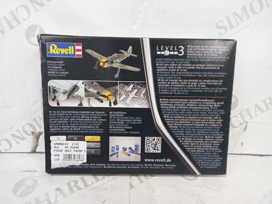 Lot 7055: REVELL LEVEL 3 1:72 SCALE FOCKE WULF FW 10 F-8 MODEL KIT ...