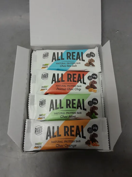 Lot 6171: BOXED ALL REAL NUTRITION PROTEIN BARS MIXED PACK - 5092874 ...