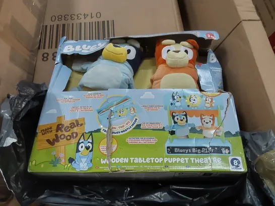 Lot 2001: BLUEY WOODEN TABLETOP PUPPET THEATRE - 5049248 | Simon ...