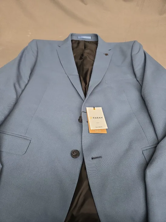 Lot 9191: FARAH TAILORING SLIM FIT JACKET SUIT IN TEAL - EU 52R ...