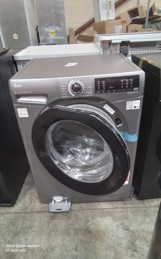 Lot 301: HOOVER H-WASH 350 GRAPHITE-BLACK / 9 KG FREESTANDING WASHING ...