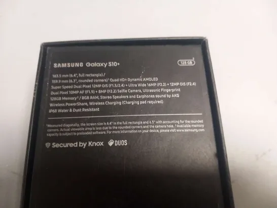 Lot 5: BOXED SAMSUNG GALAXY S10+ MOBILE PHONE - 4657323 | Simon Charles ...