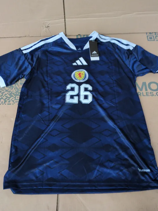 Lot 2454: ADIDAS SCOTLAND HOME JERSEY (#26 - BARRA GIN) - LARGE ...