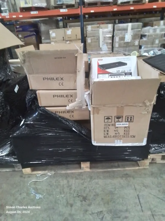 Lot 510: PALLET OF VARIOUS ELECTRICAL PARTS AND FITTINGS TO INCLUDE ...