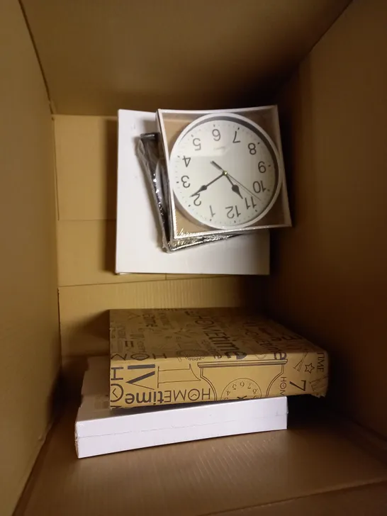 Lot 7142: BOX OF APPROXIMATELY 12 ASSORTED SEALED WALL CLOCKS - 4937492 ...