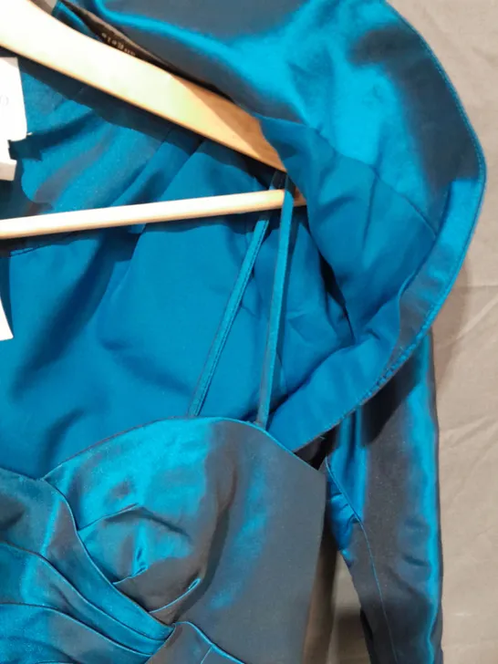 Lot 6308: ALFRED ANGELO TEAL OCCASIONAL DRESS WITH SHOULDER JACKET - UK ...