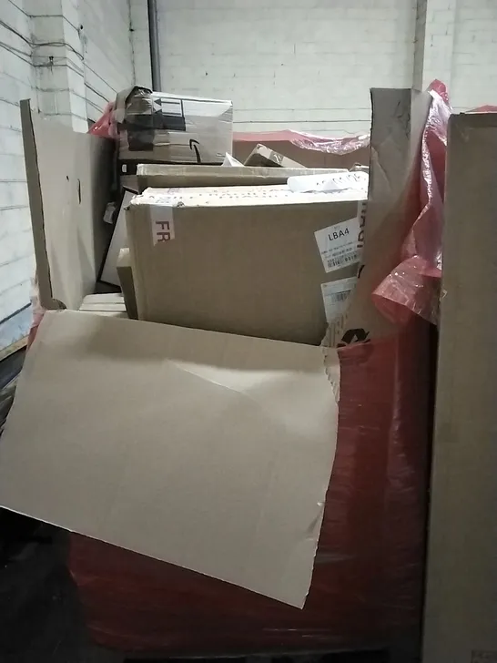 Lot 1232: PALLET OF HOUSEHOLD ITEMS TO INCLUDE FULL LENGTH MIRROR, FAN ...