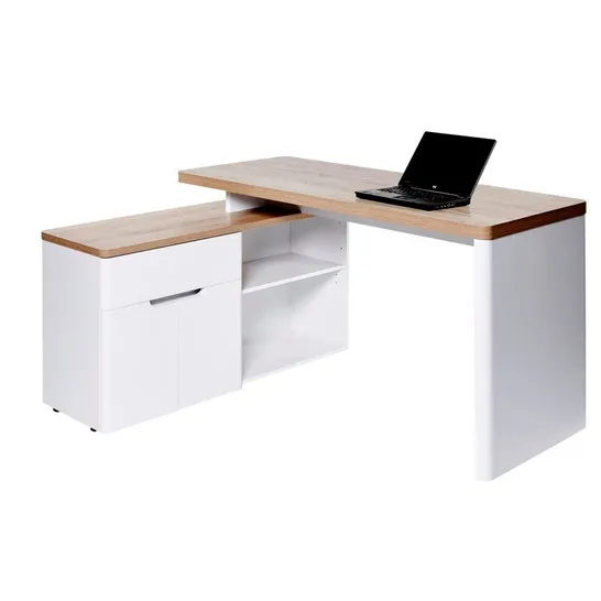 Lot 1: BOXED BELFIELD L-SHAPED DESK (1 BOX) - 4892297 | Simon Charles ...
