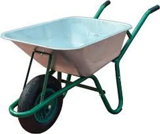 Lot 3054: BOXED NEO WHEELBARROW HOME GARDEN CART GALVANISED WITH ...