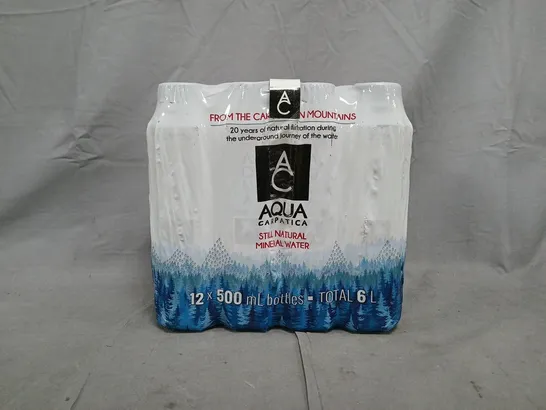 Lot 9161: AQUA CARPATICA STILL NATURAL MINERAL WATER MULTIPACK (12 X ...