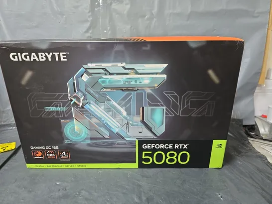 Lot 3350: GIGABYTE RTX 5080 16GB GAMING OVERCLOCKED GRAPHICS CARD ...