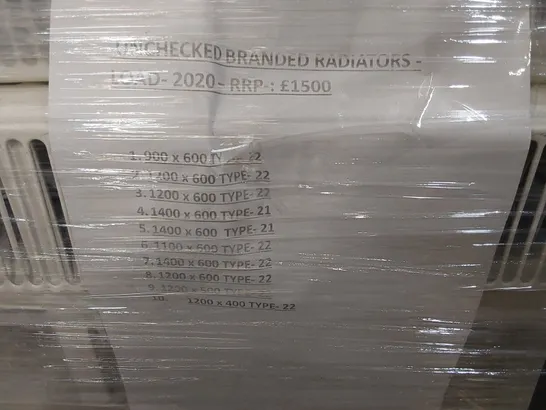 Lot 2001: PALLET OF ASSORTED UNCHECKED RADIATORS - 4958102 | Simon ...