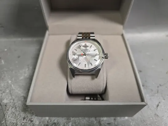 Lot 2431: BOXED VIVIENNE WESTWOOD LADY SYDENHAM SILVER DIAL TWO TONE ...