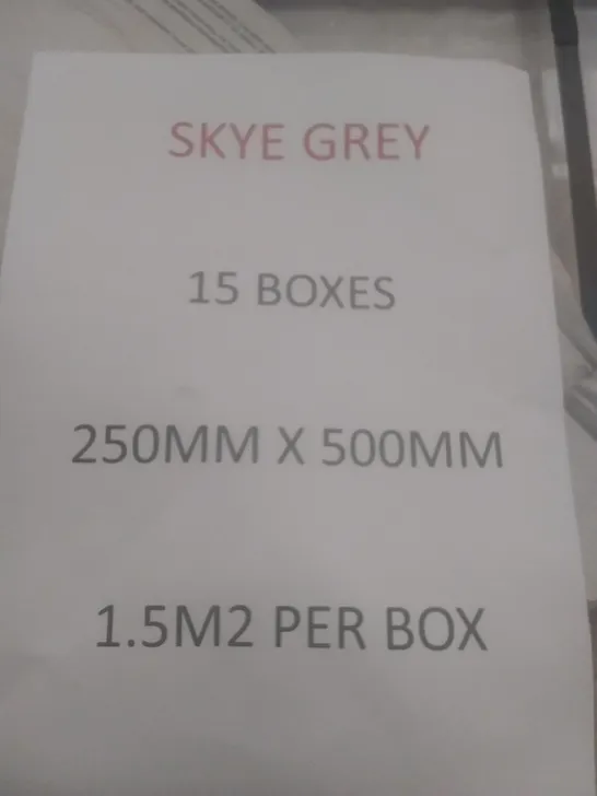 Lot 23: PALLET OF APPROXIMATELY 15 BOXES DEFINITIVE SKYE GREY PREMIUM ...