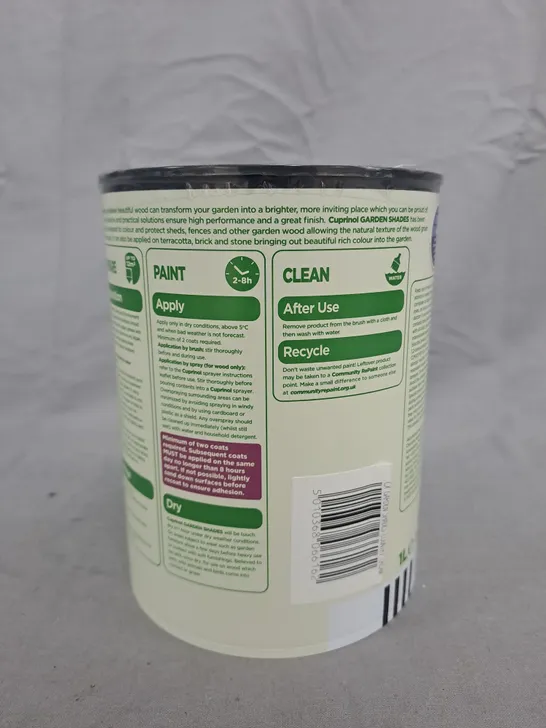 Lot 3064: CUPRINOL GARDEN SHADES COUNTRY CREAM WOOD STAIN – 1 L ...