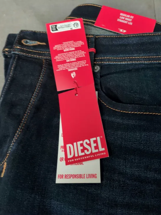 Lot 427: DIESEL JEANS – REGULAR FIT, W36 L32, DARK INDIGO DENIM (MEN'S ...